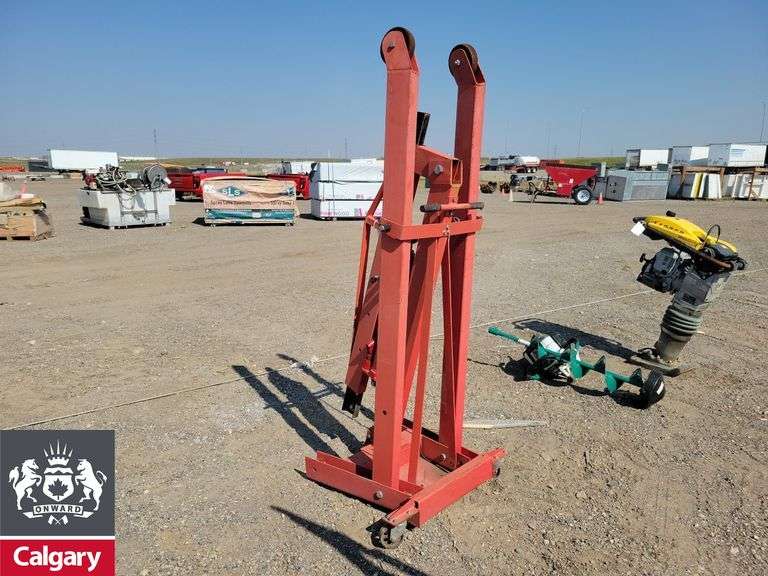 Red Engine Hoist - Michener Allen Auctioneering Ltd
