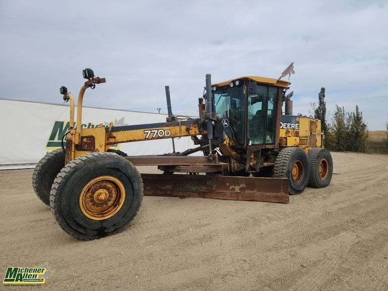2006 John Deere 770D Grader Snow Wing - Michener Allen Auctioneering Ltd