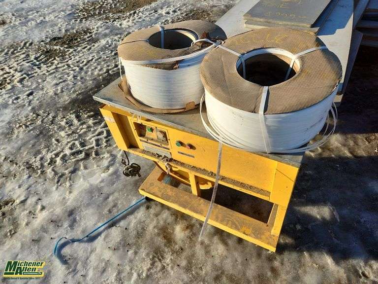 Box Banding Machine with Spools of Banding - Michener Allen ...