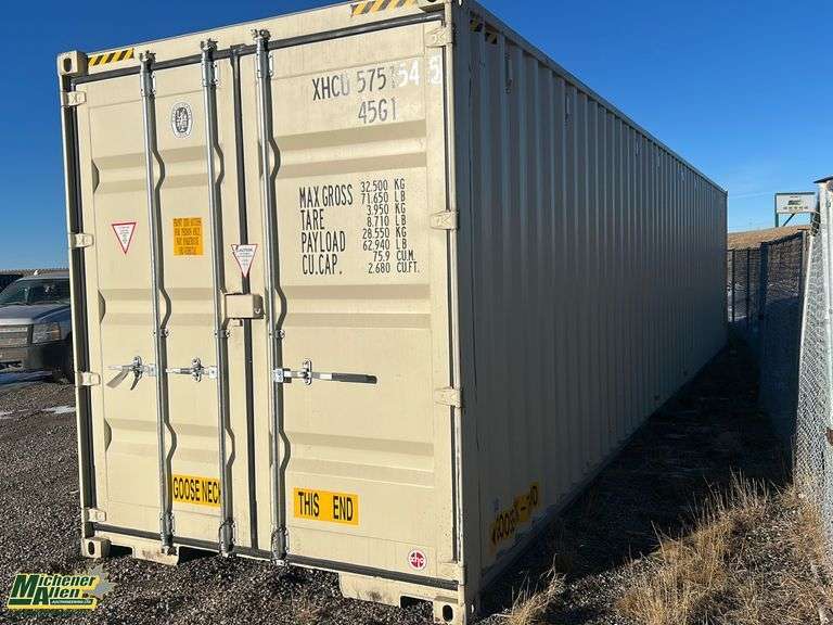 40' High Cube 2 Door Single Use Sea Container - Michener Allen ...