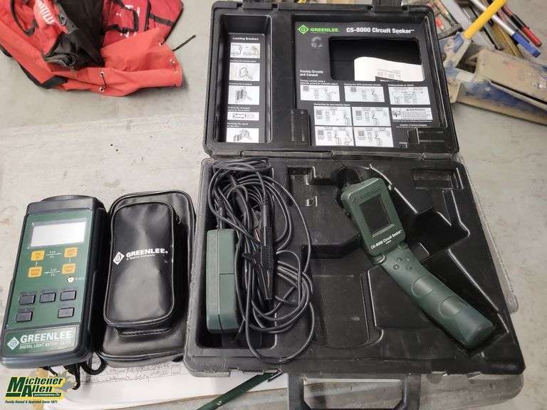 Greenlee digital light meter, Greenlee circuit seeker - Michener Allen ...
