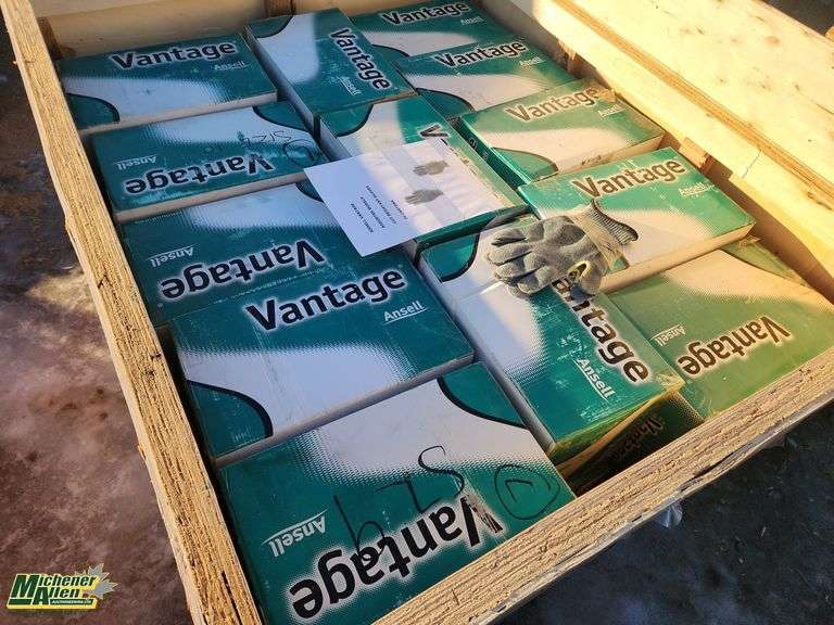 Miscellaneous Wooden Crate Filled With Ansell Vantage Cut Resistant ...