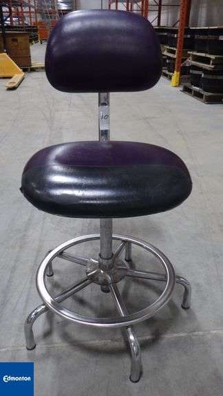 ErgoCentric Adjustable Work Stool 719866 ***has wear & tear ...
