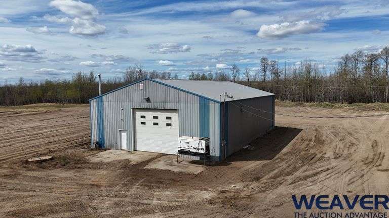 48 X 72 Ft. Insulated Shop On 20 +/- Total Acres - Jardine Auctioneers Inc.