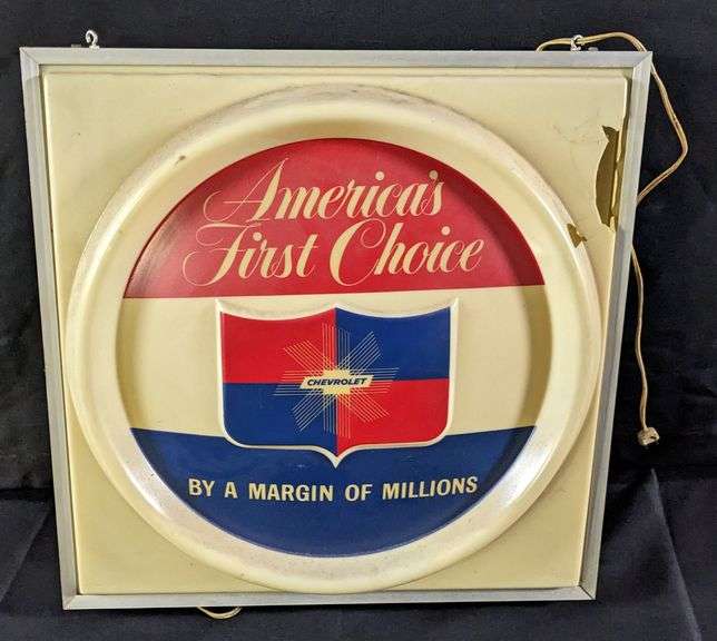 AMERICAS FIRST CHOICE CHEVROLET DEALERSHIP LIGHTED SIGN - Millers ...