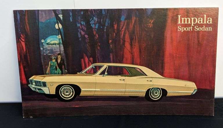 1967 CHEVROLET CHEVY IMPALA SPORT SEDAN DEALERSHIP SHOWROOM SIGN ...
