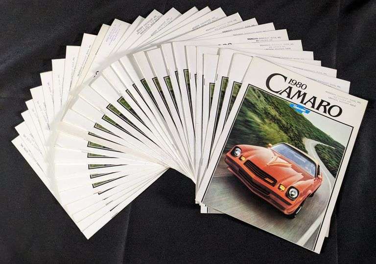 27 1980 CHEVROLET CHEVY CAMARO DEALERSHIP SALES BROCHURES - Millers ...