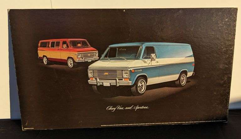 1976 CHEVROLET CHEVY SPORTVAN VAN DEALERSHIP SHOWROOM SIGN - Millers ...