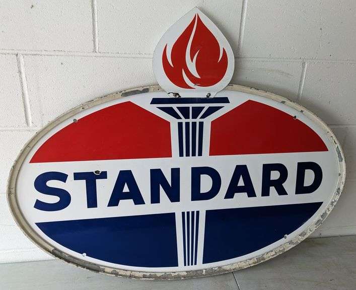 PORCELAIN SIGN STANDARD OIL CO - Millers Auction Co.