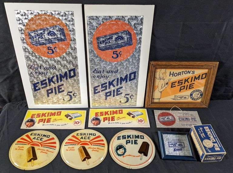 COLLECTION OF ESKIMO PIE SIGNS AND ADVERTISING - Millers Auction Co.
