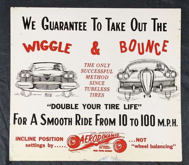 TIN SIGN AERODYNAMIC AUTOMOBILE & AIRCRAFT ALIGNMENT DOUBLE SIDED ...