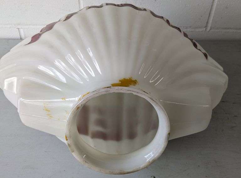 SHELL OIL CO CLAM SHELL GAS PUMP GLOBE - Millers Auction Co.