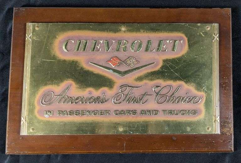 CHEVROLET AMERICA'S FIRST CHOICE IN PASSENGER CARS & TRUCKS SIGN ...