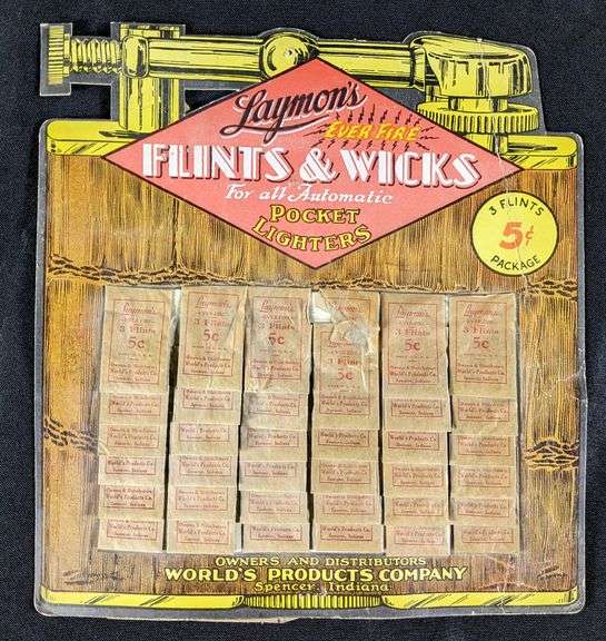 LAYMAN'S EVER FIRE FLINTS & WICKS FOR ALL POCKET LIGHTERS - Millers ...