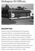 KICKAPOO OIL COMPANY PLYWOOD SIGN (WISCONSIN) - Millers Auction Co.