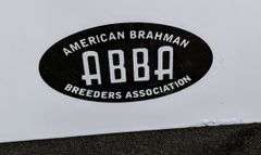 PORCELAIN SIGN BRAHMANS LIVESTOCK CATTLE ROCKING H RANCH DOUBLE SIDED ...