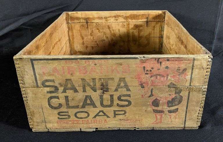 FAIRKBANK'S SANTA CLAUS SOAP WOOD CRATE CHRISTMAS HOLIDAY - Millers ...