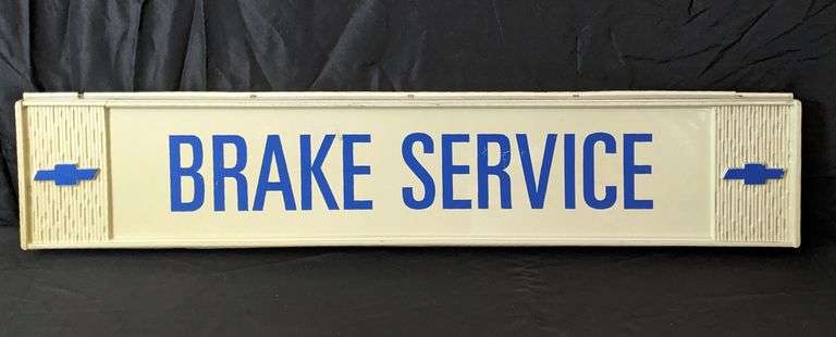 CHEVROLET BRAKE SERVICE SIGN - Millers Auction Co.