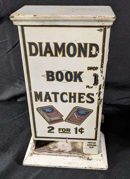 2 FOR 1¢ DIAMOND BOOK MATCHES VENDING MACHINE - Millers Auction Co.