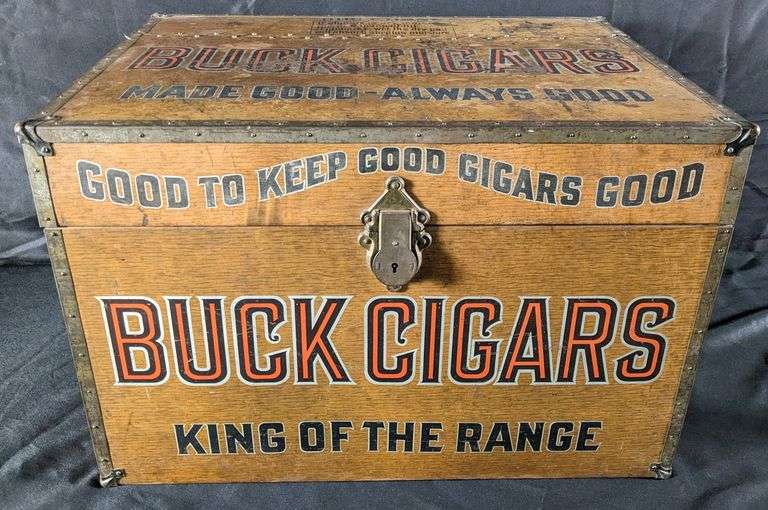 COUNTRY STORE BUCK CIGARS CIGAR HUMIDOR KING OF THE RANGE - Millers ...