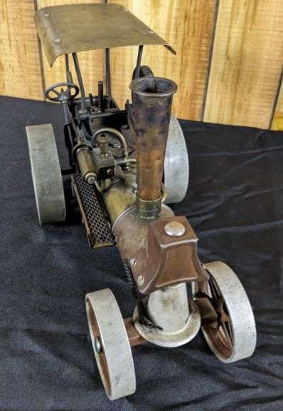 STEAM POWERED TOY STEAM TRACTOR (WILESCO) - Millers Auction Co.