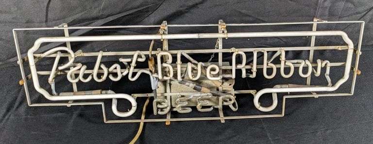PBR PABST BLUE RIBBON BEER NEON SIGN - Millers Auction Co.