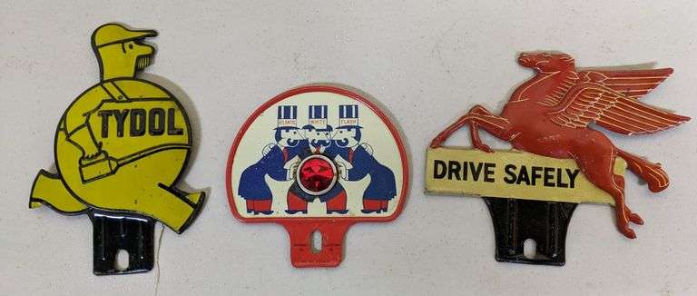 TYDOL OIL - ATLANTIC REFINING - MOBIL DRIVE SAFELY LICENSE PLATE ...