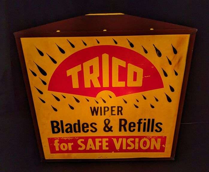 TRICO WIPER BLADES & REFILLS LIGHTED SIGN - Millers Auction Co.