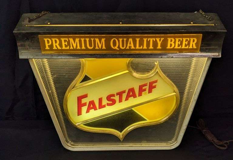 FALSTAFF BEER LIGHTED SIGN - Millers Auction Co.