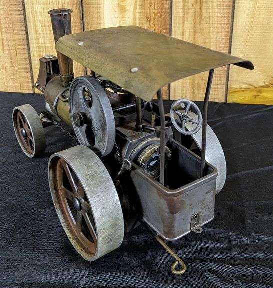 STEAM POWERED TOY STEAM TRACTOR (WILESCO) - Millers Auction Co.