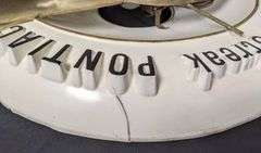 1956 PONTIAC STRATO STREAK LIGHTED DEALERSHIP SHOWROOM SIGN - Millers ...