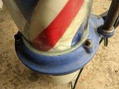 LARGE BARBER POLE SIGN - Millers Auction Co.