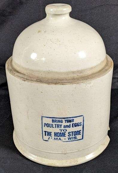 RED WING STONEWARE ADVERTISING CHICKEN WATERER THE HOME STORE ALMA ...
