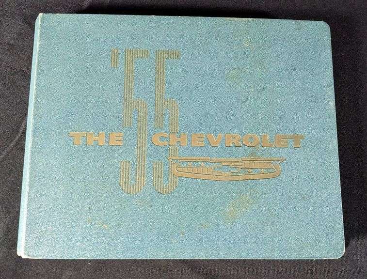 RARE 1955 CHEVROLET FULL LINE AUTOMOBILE DEALER BOOK 108 PAGES ...