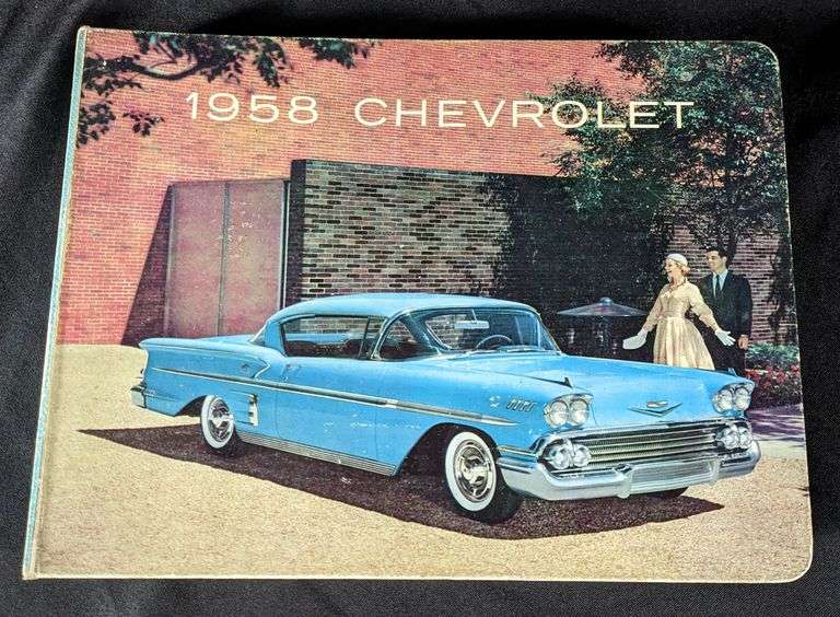 RARE 1958 CHEVROLET FULL LINE AUTOMOBILE DEALER BOOK 95 PAGES - Millers ...