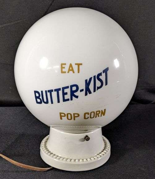 EAT BUTTER KIST POPCORN LIGHT GLOBE SIGN (DOUBLE SIDED) - Millers ...
