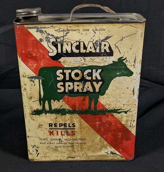 1 GAL SLIM OIL CAN SINCLAIR STOCK SPRAY FLY LIVESTOCK FARM - Millers ...