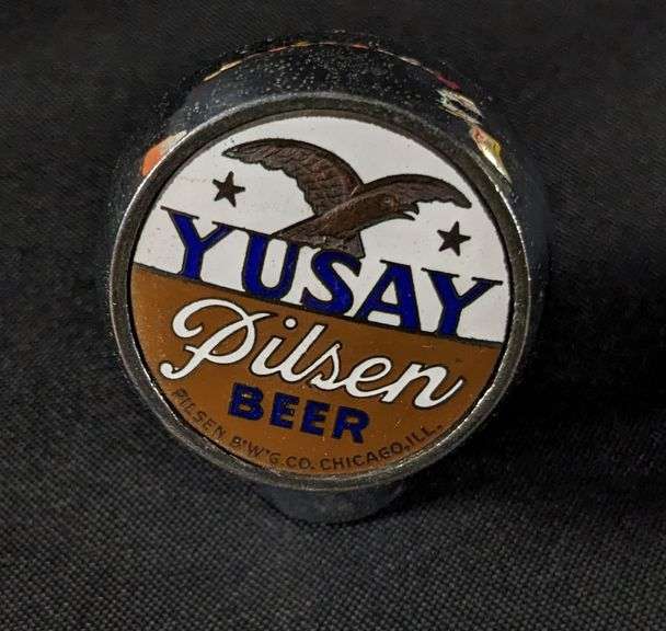 BALL TAP KNOB YUSAY PILSEN BEER CHICAGO ILLINOIS - Millers Auction Co.