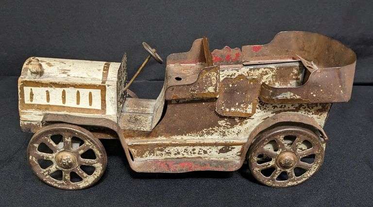 PRESSED STEEL & WOOD CLARK HILL CLIMBER TOURING CAR TOY - Millers ...