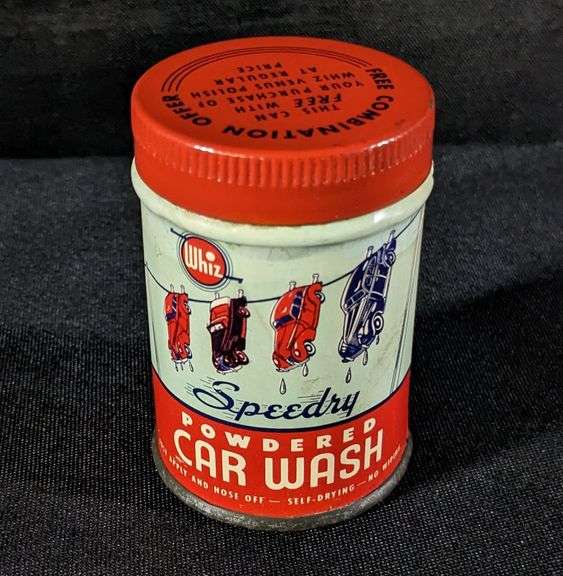 1 1/4 OZ CAN WHIZ SPEEDY POWDERED CAR WASH - Millers Auction Co.