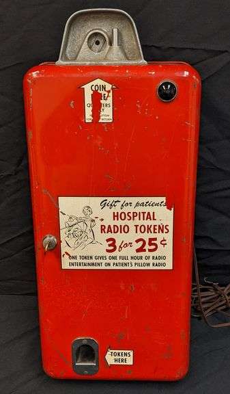 COIN OPERATED HOSPITAL RADIO TOKEN VENDING MACHINE (PILLOW RADIO ...