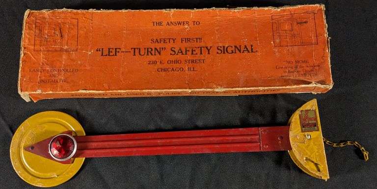 1920'S TRUCK OR AUTOMOBILE MECHANICAL TURN SIGNAL WITH RED JEWELED ...