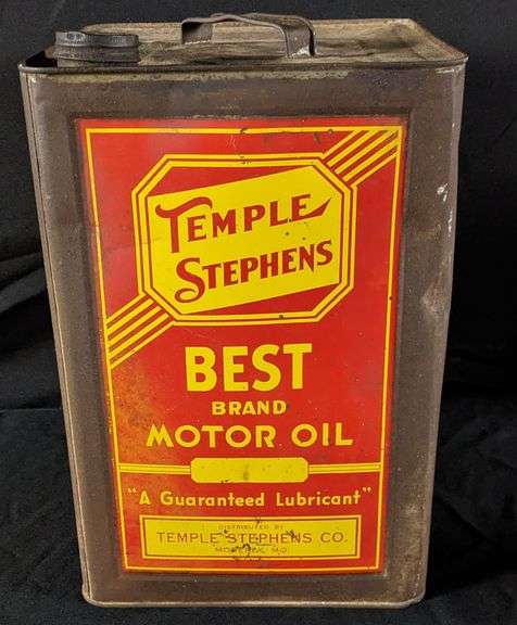 5 GAL OIL CAN TEMPLE STEPHENS BEST BRAND MOBERLY MISSOURI - Millers ...