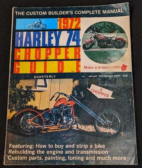 1972 VOL 2 #4 HARLEY 74 CHOPPER GUIDE MAGAZINE HARLEY DAVIDSON ...