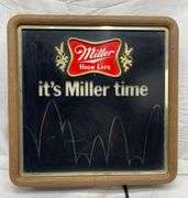 MILLER TIME SIGN - McLaughlin Auctioneers, LLC- mc-bid.com