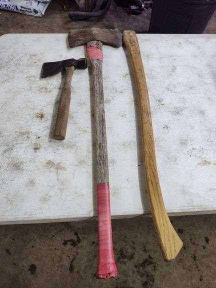 Double Head Axe and Lathing Hatchet - McLaughlin Auctioneers, LLC- mc ...