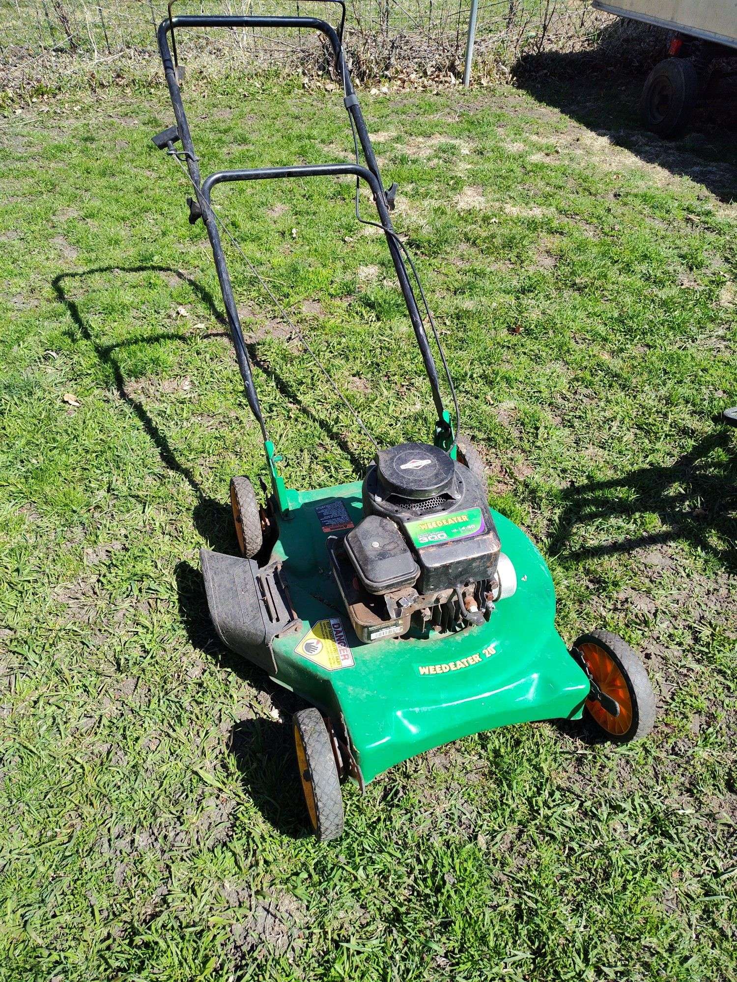 Weedeater 20 Push Mower McLaughlin Auctioneers LLC mc bid