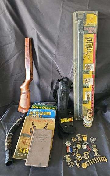 Gun Related Items, NRA Pins - McLaughlin Auctioneers, LLC- mc-bid.com