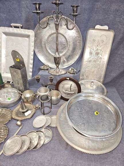 Aluminum, Pressed Aluminum Lot - McLaughlin Auctioneers, LLC- mc-bid.com