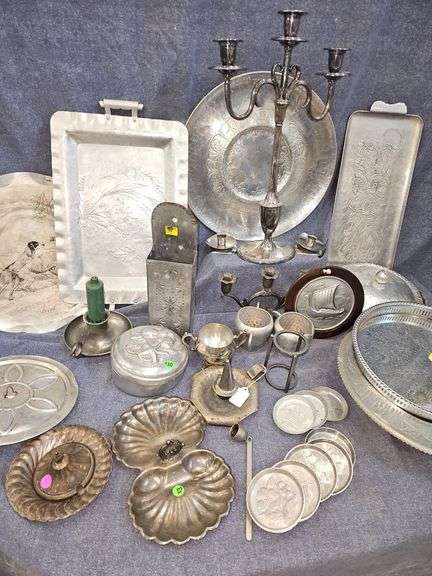 Aluminum, Pressed Aluminum Lot - McLaughlin Auctioneers, LLC- mc-bid.com